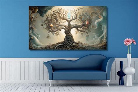 Tree Of Life Canvas Wall Art Artwork Tree Poster Extra Large Wall Art