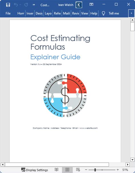 Cost Management Plan Templates Ms Office Templates With Ai Prompts