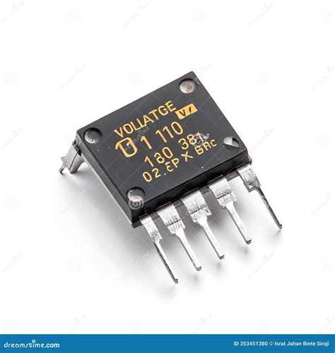 Voltage Regulator Ic Isolated On A White Background Stock Illustration Illustration Of