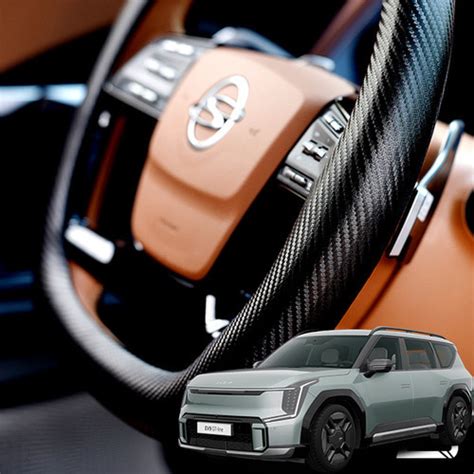 오토모듬 제트비 카본 사각 핸들커버 Ev9 전용 더블 D컷 오토모듬