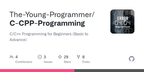 Github The Young Programmerc Cpp Programming Cc Programming For Beginners Basic To Advance
