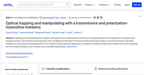 Optical Trapping And Manipulating With A Transmissive And Polarization