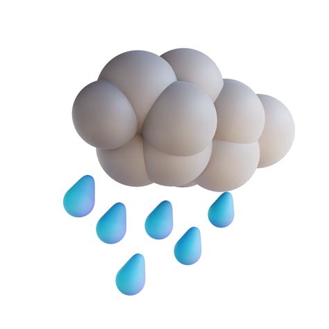 3d Illustration Heavy Rain 10855686 Png