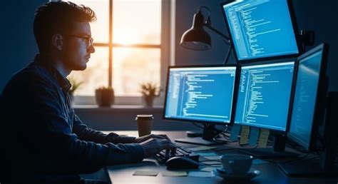 Free Coding Through Night Photo Coding Programming Developer Download At Stockcake