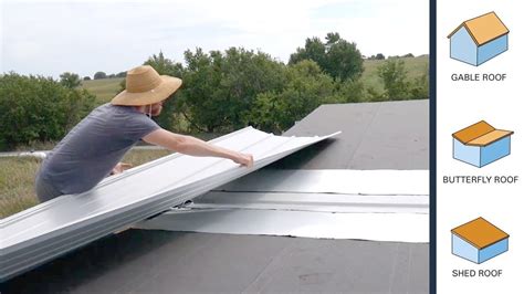 Diy Tiny House Butterfly Roof Construction Youtube