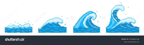 47 651 Pixel Waves Stock Vectors And Vector Art Shutterstock