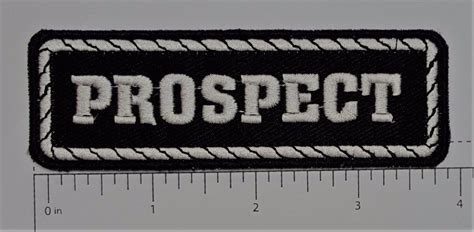 Prospect Club Outlaw Biker Funny Motorcycle Iron On Small Patch