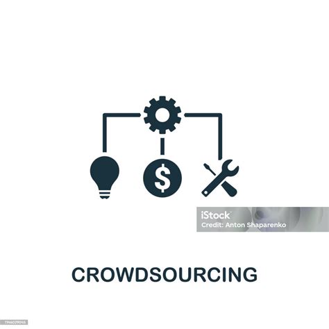 크 라우드 소싱 아이콘 콘텐츠 아이콘 컬렉션에서 크리에이 티브 요소 디자인입니다 웹 디자인 애플 리 케이 션 소프트웨어 인쇄 사용에 대 한 픽셀 완벽 한 크라우드소싱 아이콘