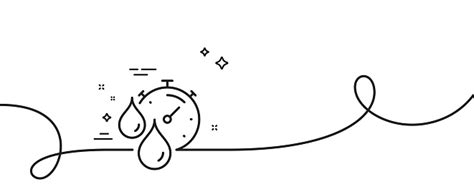 페인트 건조 타임 라인 아이콘입니다 염료가 떨어지는 타이머는 기호를 떨어뜨립니다 말림이 있는 연속선 벡터 스톱워치에 대한 스톡 벡터 아트 및 기타 이미지 Istock