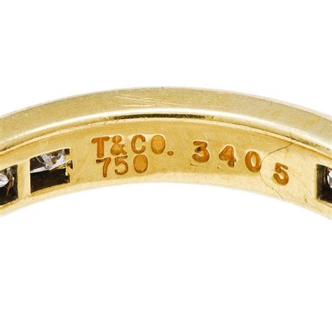 Tiffany And Co 193 Carats Princess Cut Diamond 18 Karat Yellow Gold