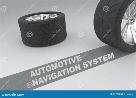 Automotive Navigation System Concept Stock Illustration Illustration Of Interior Direction