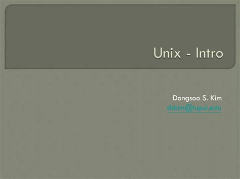 PPT Unix Intro PowerPoint Presentation Free Download ID 1179788