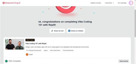 Deeplearningai Replit Aicoding Webdevelopment Sachin Kumar