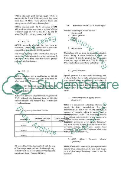 computer networking essay example topics and well written essays