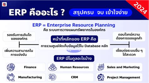 Erp คืออะไรใน 2 นาที