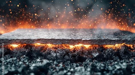 Detailed Image Of Thermal Expansion In Metals Under High Temperatures