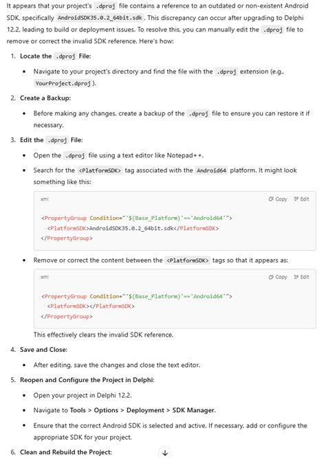 Error Building Android 64 Bit App Delphi 122 Update2 Patch 2 Cross Platform Delphi