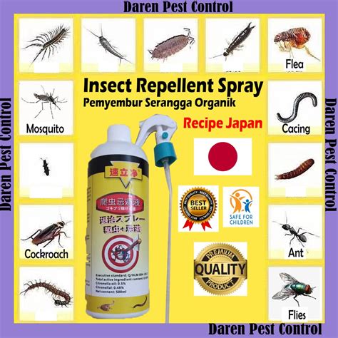 Daren Natural Spray Serangga Bed Bug Dust Mite Control Spray 500ml
