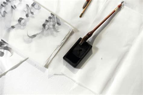 검정 잉크 공예 그림 도구 대본 도구 세트 디자인 미술 미술 재료 미술용품 붓 브러쉬 펜 서법 서예 도구 서적 손으로 그린 숙련된 예술 쓰는