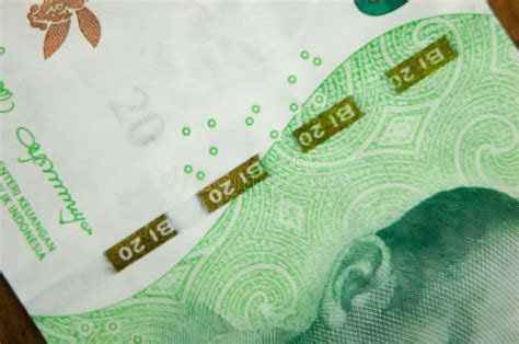 Macro Photography Of Idr 20000 Banknotes Close Up Of An Indonesian