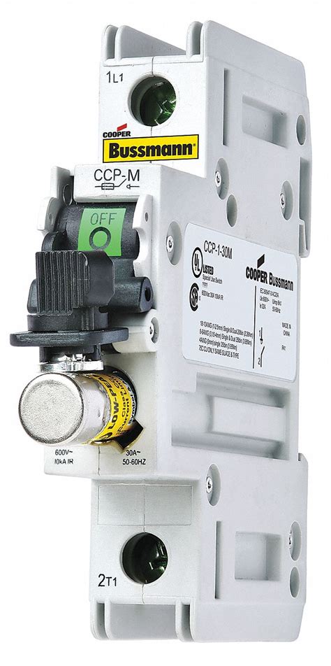 BUSSMANN Poles To A Finger Safe Fuse Block With Disconnect Switch L CCP M