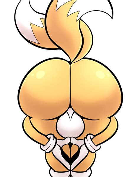 Rule 34 2 Tails Anthro Ass Balls Bent Over Big Butt Butt Focus Canid
