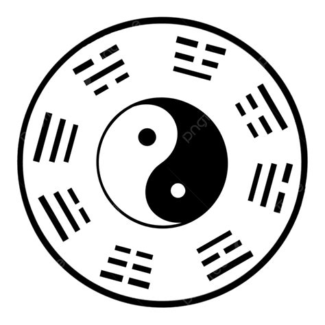 흑백 가십 배열 도교 패턴 가십 배열 태극 팔괘 Png 일러스트 및 Psd 이미지 무료 다운로드 Pngtree