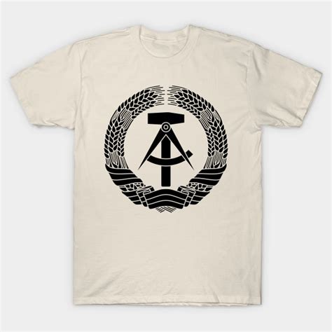 Ddr Coat Of Arms Black Gdr T Shirt Teepublic