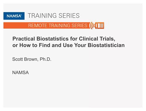 Practical Biostatistics For Clinical Trials How To Find And Use Your
