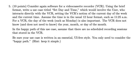 Solved 5 10 Points Consider Again Software For A