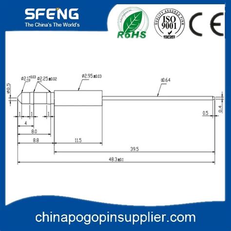 Gold Plated Interface Pin Customized Interface Pin Brass Interface Pin