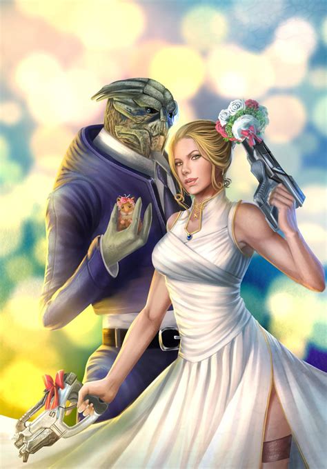 Garrus And Shepard ️ Credit Elyngontier On Deviantart Rmasseffect
