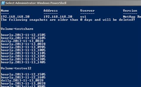 Clustered Ontap Snapshot Deletor Non Interactive