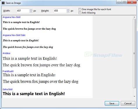 NexusFont Screenshot And Download At SnapFiles Com