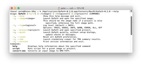Command Line Qupath Documentation