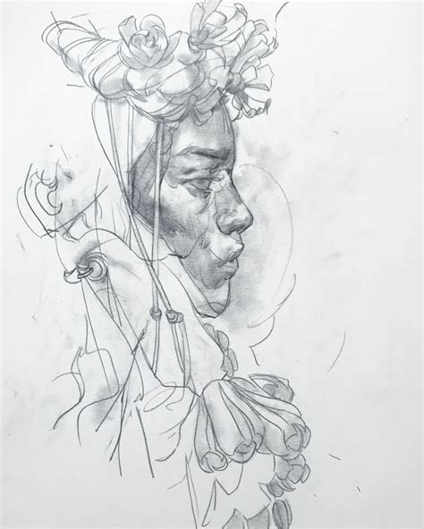 Eliza Ivanova Sketches Art Sketches Portrait Drawing