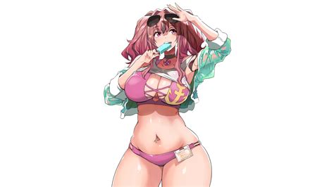 Bremerton Azur Lane Big Boobs Boobs Cleavage Belly Thighs Thick Thigh Tokiwa Midori