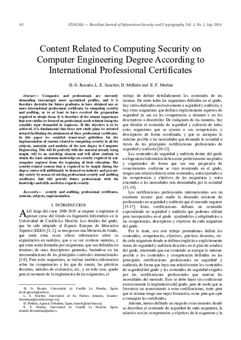 Pdf Content Related To Computing Security On Computer Engineering
