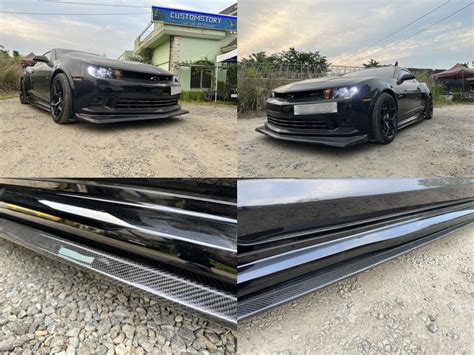 카마로 Z28 사이드 스커트 리얼카본 커스텀스토리 바디켓and에어댐