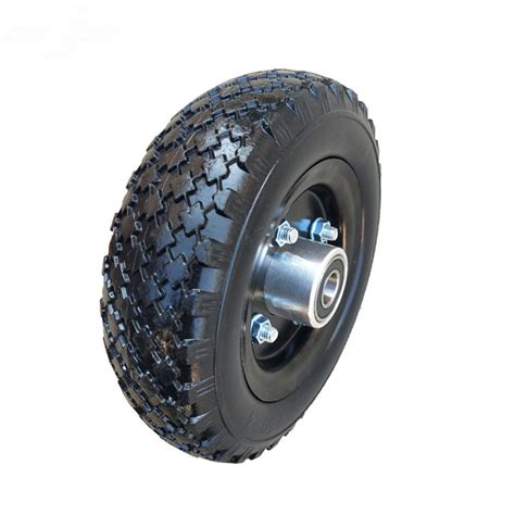 Sawtooth Tread 200mm Flat Free Pu Wheels 8 Inch Solid Small Rubber Pu