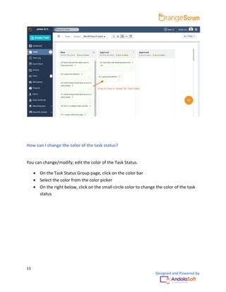 Orangescrum Task Status Group Add On User Manual PDF