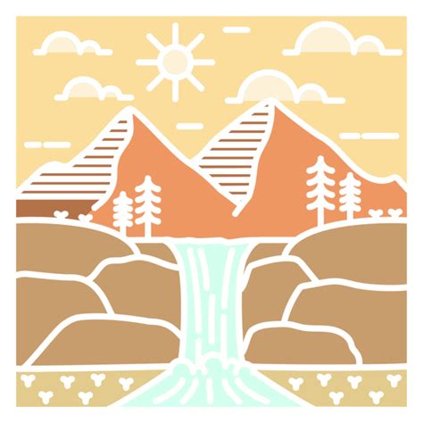 Landscape Line Drawing Pngs For Free Download