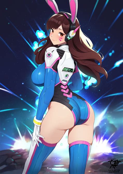 D Va Overwatch Drawn By Kaos Art Danbooru