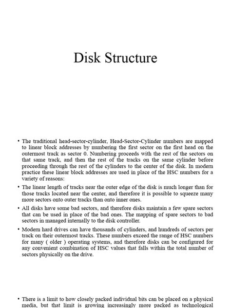 8 Disk Structure Pdf Home And Garden Computers