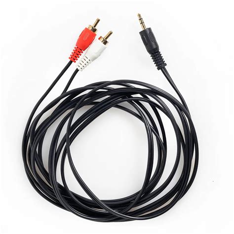 Cabo Auxiliar P2 Macho X 2 Rca Macho Audio 18m Mxt Dourado O