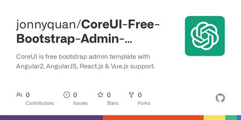 Github Jonnyquancoreui Free Bootstrap Admin Template Coreui Is Free