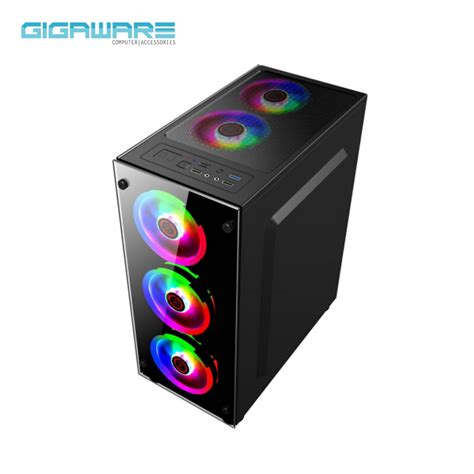 Gigaware Double Glass Shadow Chassis 30 Cpu Case Lazada Ph