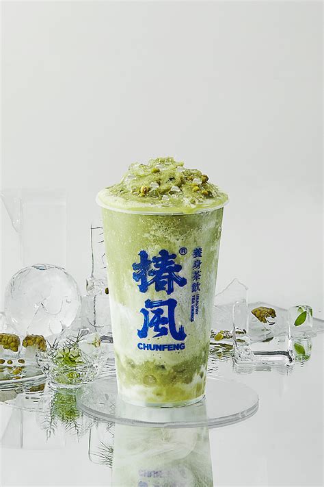 饮品摄影｜椿风茶饮 绿豆系列饮品海报卤咸run 站酷zcool