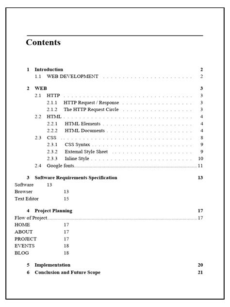 web development report pdf html element html