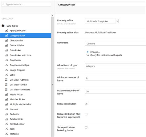 Create A Document Type Property That Pulls In Another Document Type